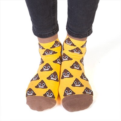 Smiling Poo Feet Speak Socks MDI | eBay