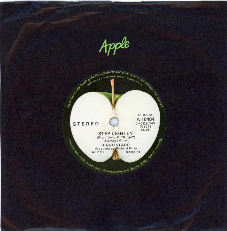 Ringo Starr OH MY MY / STEP LIGHTLY Australia Apple A-10484 7" 45 Mint ...