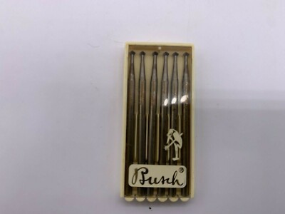 Hart Burs, Busch 156C 021 (Sz 7) Hart Burs,Diameter 2.10mm Pack of 6 | eBay