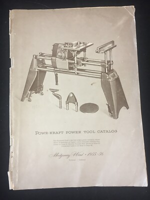 ORIGINAL1955-56 POWER-KRAFT POWER TOOL CATALOG, MONGOMERY WARD | eBay