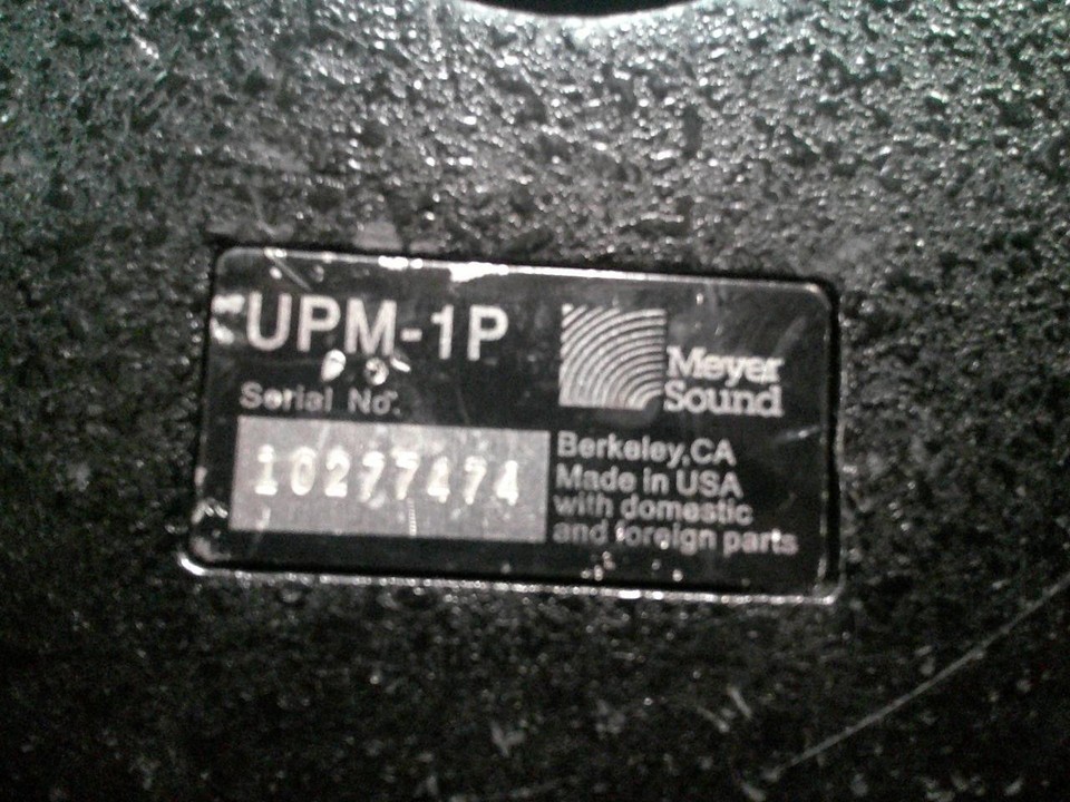 Lot of 2 Meyer UPM-1P Ultra-Compact Wide Coverage Active PA Loudspeaker ...