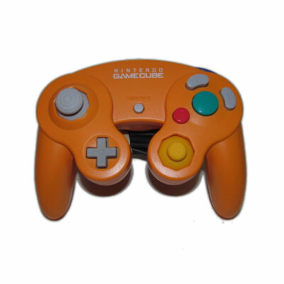 Official Nintendo Gamecube Remote Controller Gamepad Orange OEM Wii DOL ...