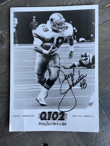 DARYL "MOOSE" JOHNSTON Hand Signed Autograph 4X6 Photo - FULLBACK ...