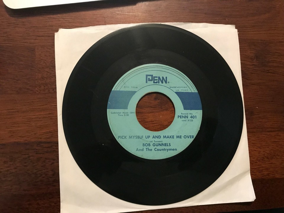 OBSCURE COUNTRY & WESTERN 45 RPM RECORD - BOB GUNNELS - PENN 401 | eBay