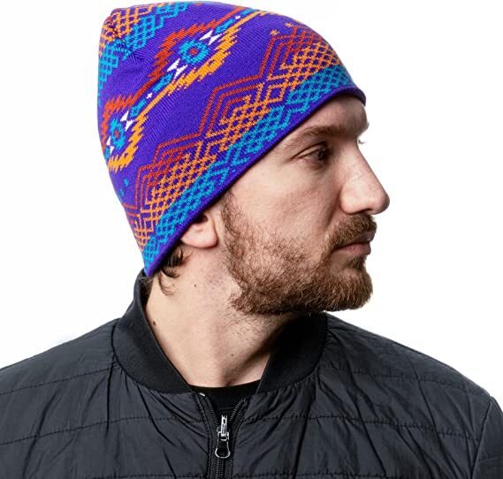 Native American Indian Navajo Print Knit Beanie Hat-173 | eBay