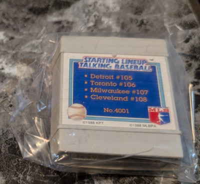 1988 Starting Lineup Talking Baseball CARTRIDGE #4001 BREWERS Indians ...