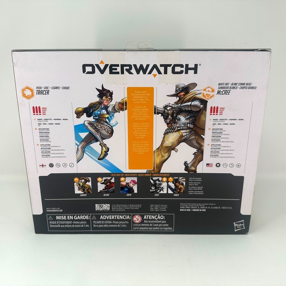 Overwatch Ultimates Series Tracer & McCree Action Figures Hasbro ...