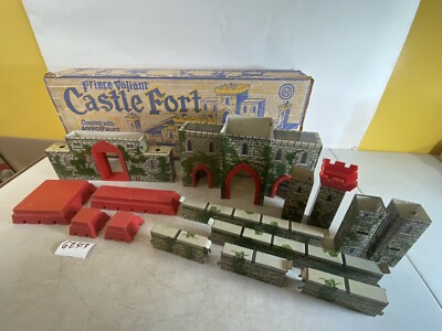 rare Marx Prince Valiant Castle Fort Vintage Playset orig box 62S13 | eBay
