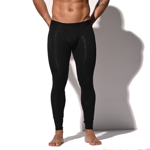 Men‘s Solid Winter Big U-Pouch Thermal Underwear Warm Pants Long Johns ...