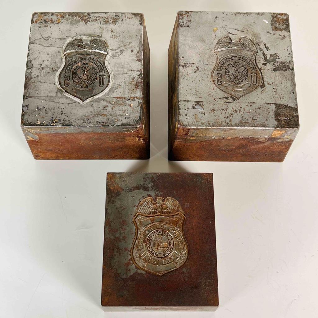 3 United States Dept. Veterans Affairs Indiana Excise Police Obsolete ...