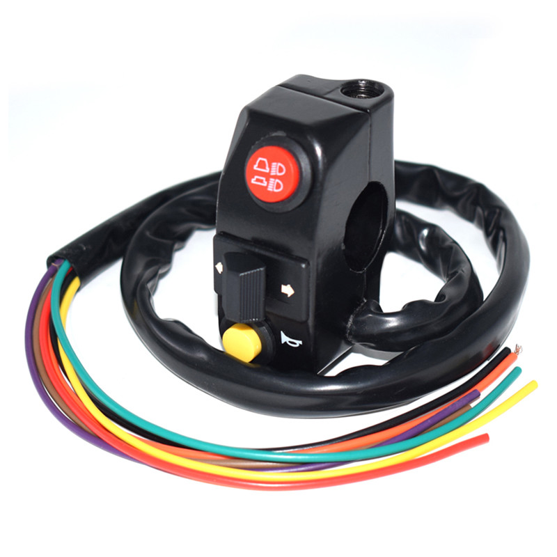 Universal 7/8" Aluminum Motorcycle Handlebar Electronic Turn Signal ...