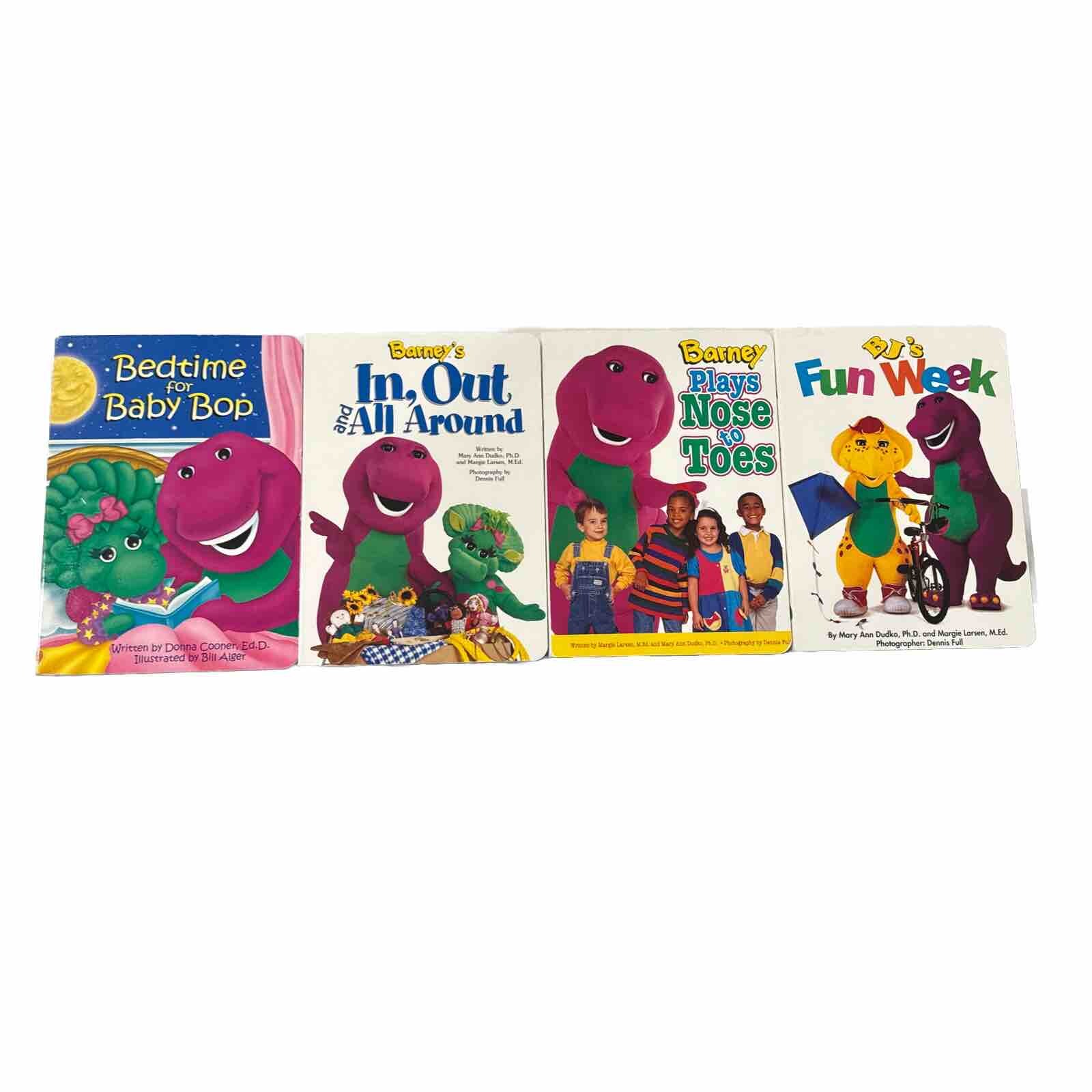 Barney’s Play and Learn Book Set Includes 4 Board Books (1999, Mixed ...