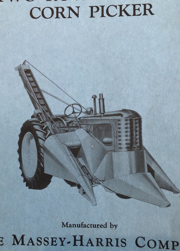 Massey Harris two row mounted corn picker Setting Up & Operating ...