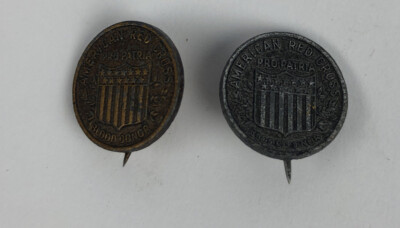 2 x WWII U.S. RED CROSS BLOOD DONER PRO PATRIA LAPEL Pin - Fast Free ...
