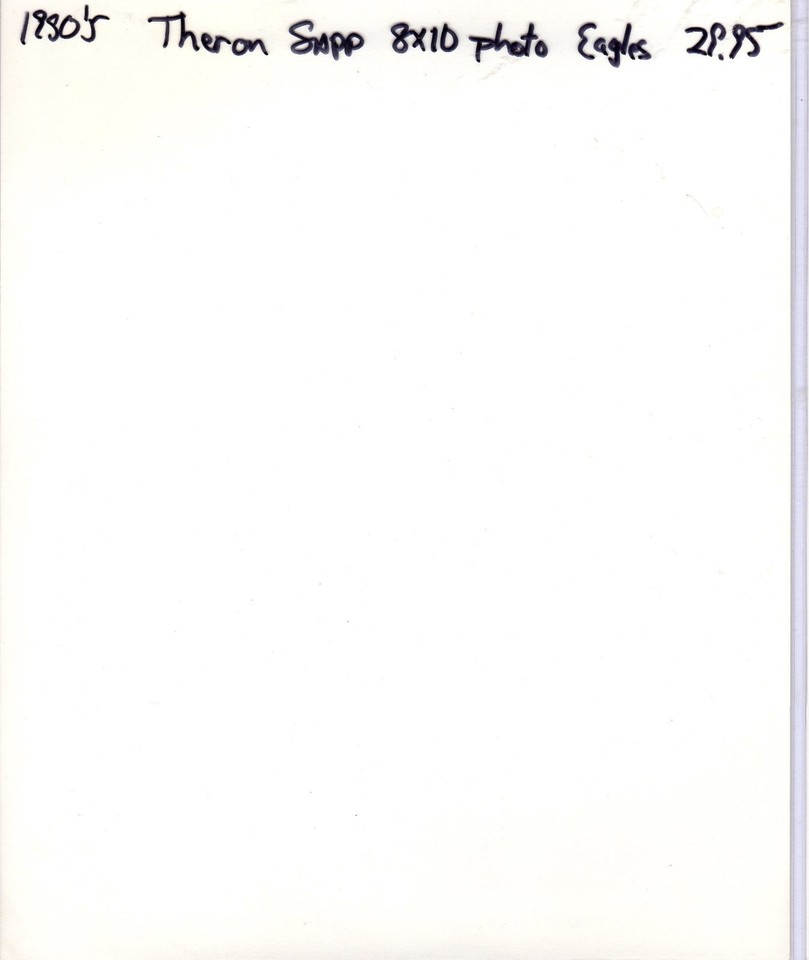 1950's THERON SAPP Eagles 8x10 photo autograph/auto/signed photo M9 | eBay