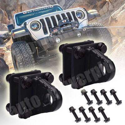 2 Pack D-Ring Shackles Mount w/ Backer Plate 5 TON Bolt Clevis Shackle ...