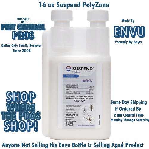 16 oz Suspend POLYZONE Insecticide ~ Ant Roach Flea Tick Bed Bugs ...