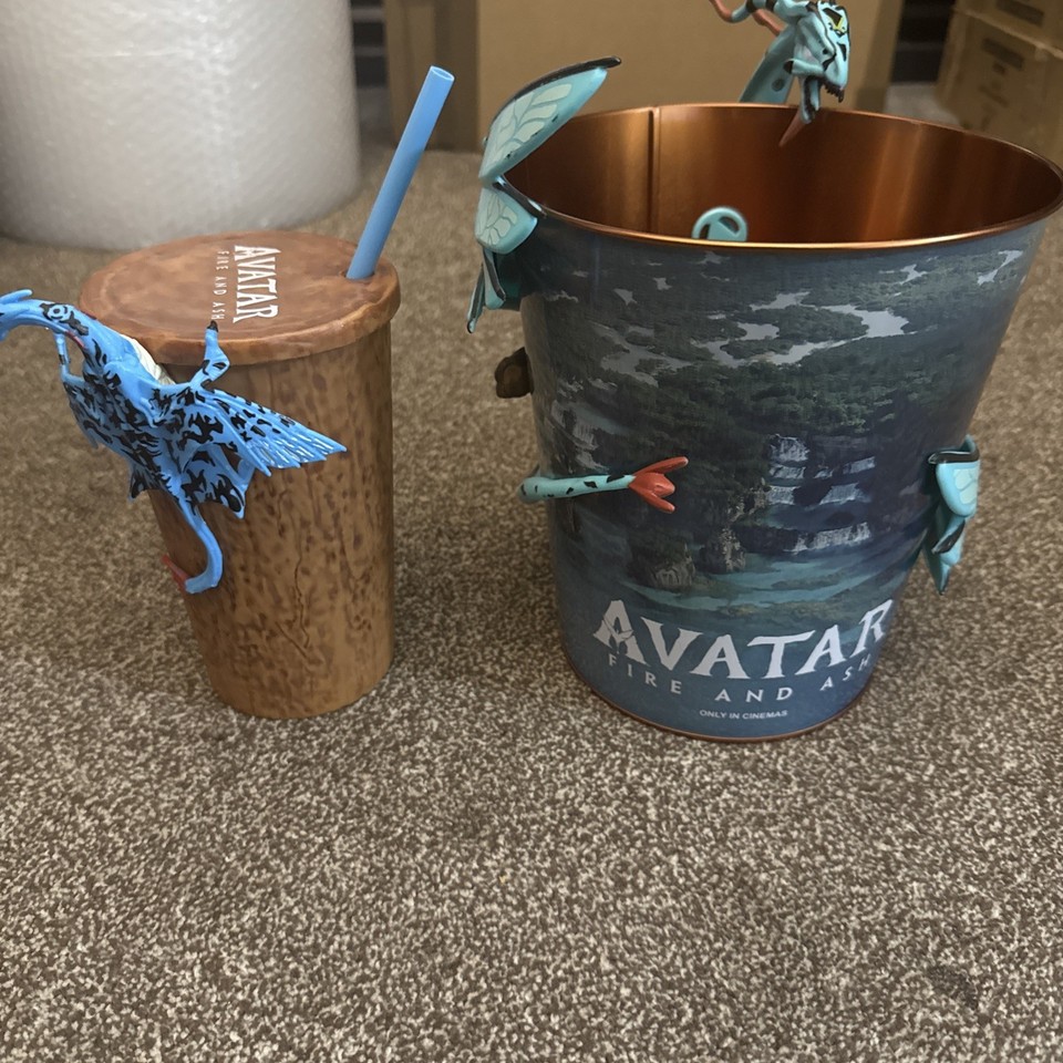 NEW Odeon Cinema Avatar 3: Fire & Ash Banshee Popcorn Tin Bucket and ...