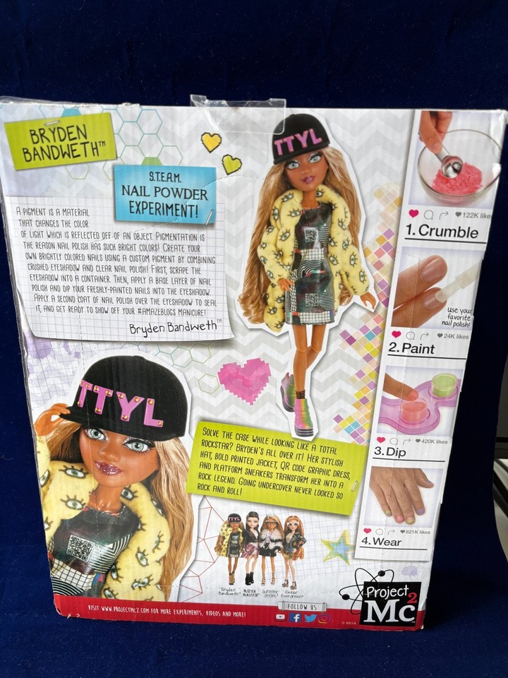 MGA Project Mc2 - Bryden's Nail Powder Doll Set (RARE) | eBay