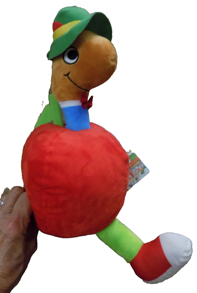 Kohls Cares Classic Lowly Worm Apple Plush 12” Richard Scarry Busy Busy ...