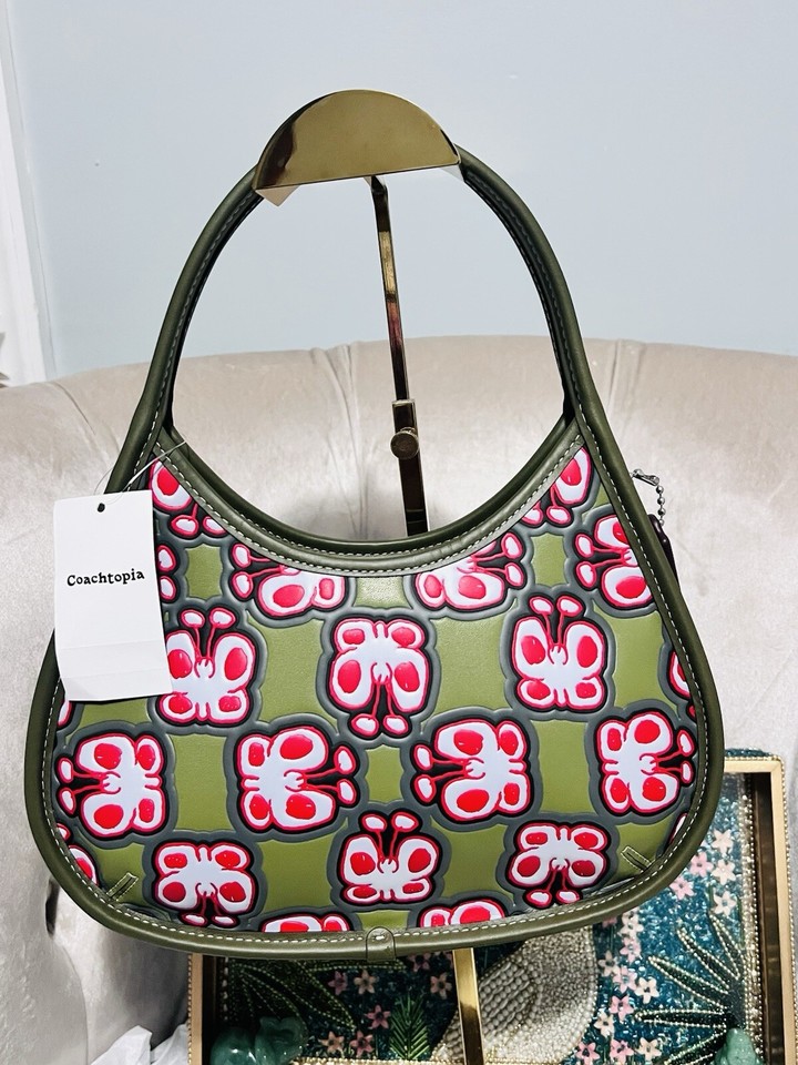 NWT Coach CQ828 Ergo Bag Coachtopia Leather Butterfly Print Handbag ...