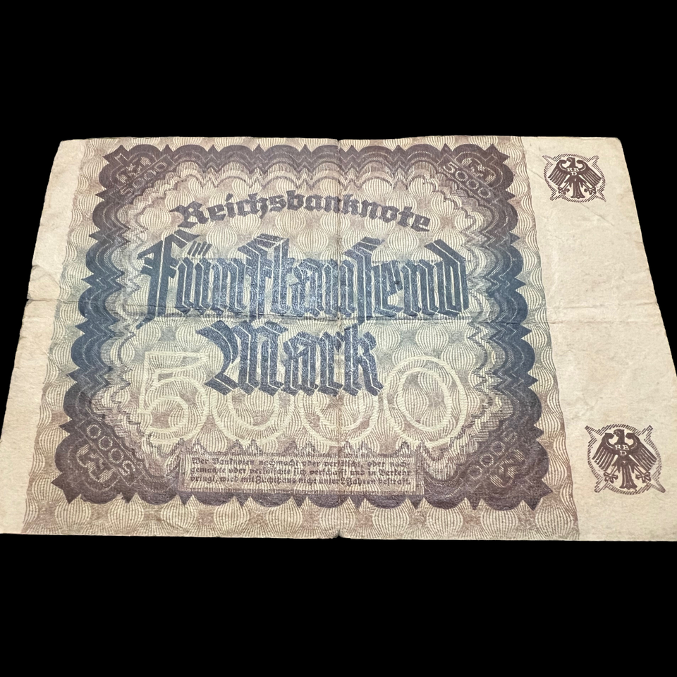 1920-1922 Germany 5 Banknote Set Mark WW1 Pre WW2 Nazi Paper Money ...