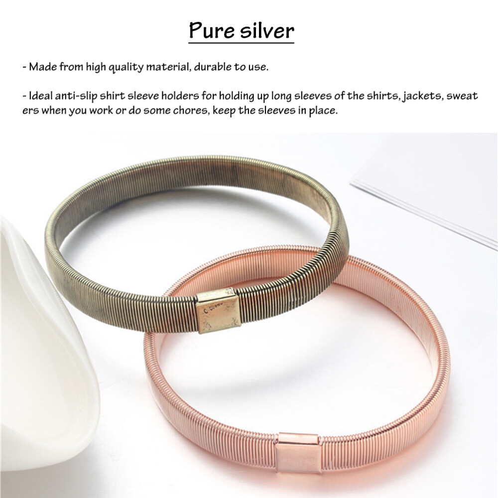 5 Pcs Fashion Men Bracelets Armlet Charm Silver Shirt Mens Man Bracket ...