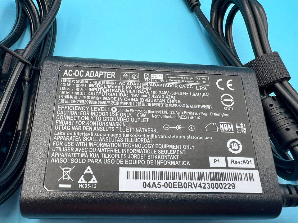 Genuine Liteon 65W Ac Adapter For Wacom Cintiq Companion PA-1650-80 | eBay