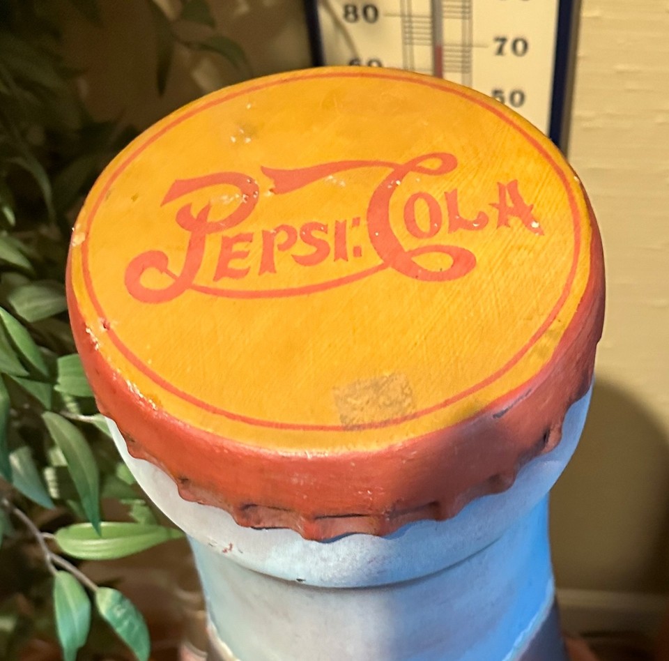 4 Foot Tall Pepsi Double Dot Syrup Display Bottle Circa 1930s Only 1 ...