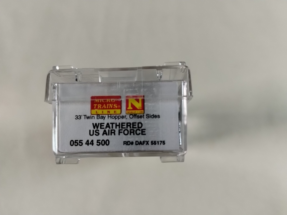 MTL Micro-Trains 05544500 Air Force DAFX 55175 2 Bay Hopper FW Factory ...