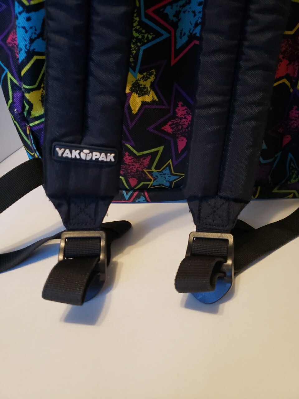 Childs Yak Pak BackPack with Neon Stars | eBay