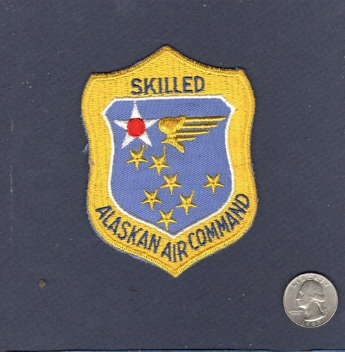 Original Alaskan Air Command Skilled USAF Escadron Patch | eBay