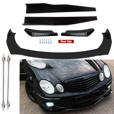 For Mercedes-Benz W211 Front Bumper Lip Splitter Lower Spoiler Side ...