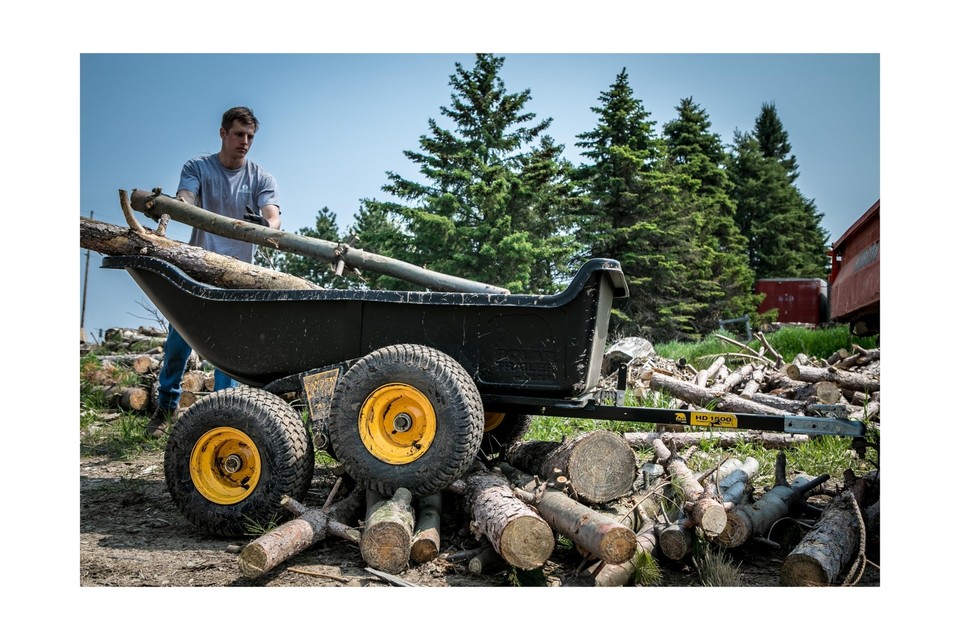 Polar Trailer 8262 Heavy Duty Tandem Axle Cubic Foot ATV UTV Lawn Mower ...