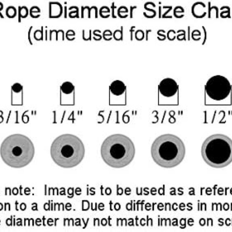 3/16-inch Black Dacron Polyester Rope - 500-foot Spool Low Elongation ...
