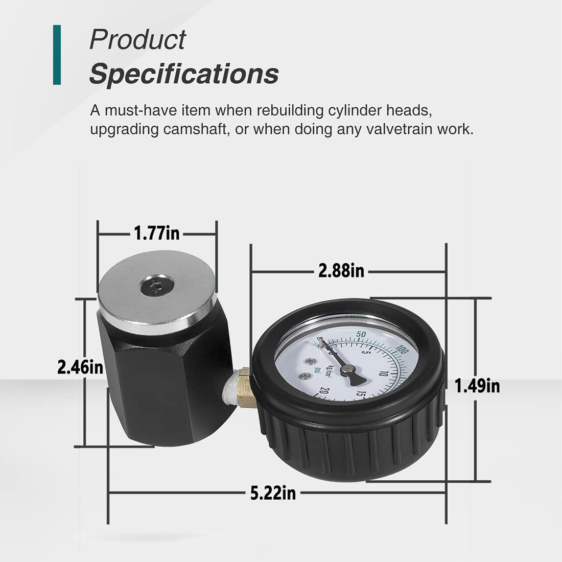 66835 Mini Valve Spring Tester Range 0- 300 LBS 5LB Increments Vise ...