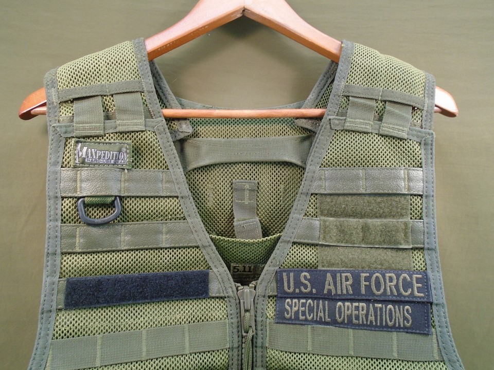US Military Air Force VTAC Maxpedition 5.11 Tactical LBE Vest Size 2X ...