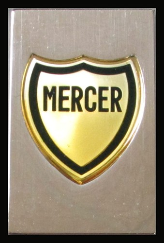 MERCER STERLING SILVER FRANKLIN MINT AUTOMOBILE EMBLEMS ENAMELED ART ...