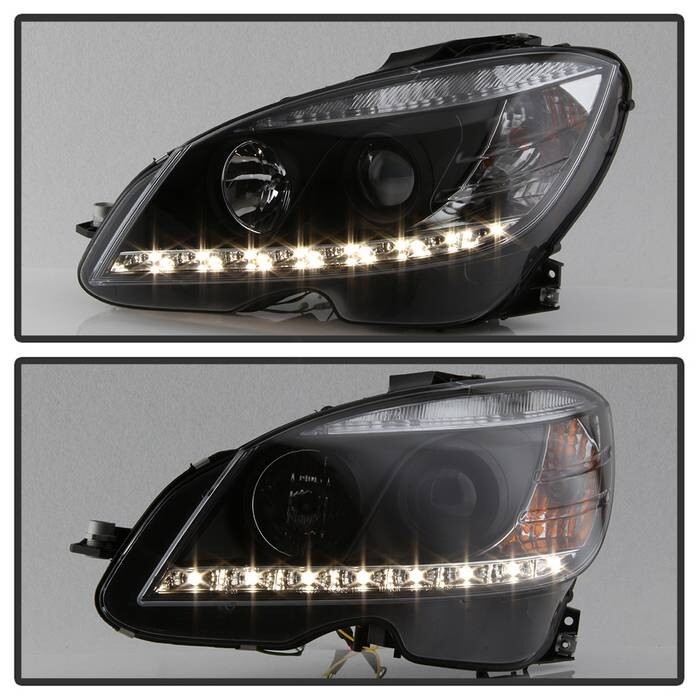 Spyder Auto Projector Headlights Halogen Model Only for Mercedes Benz ...