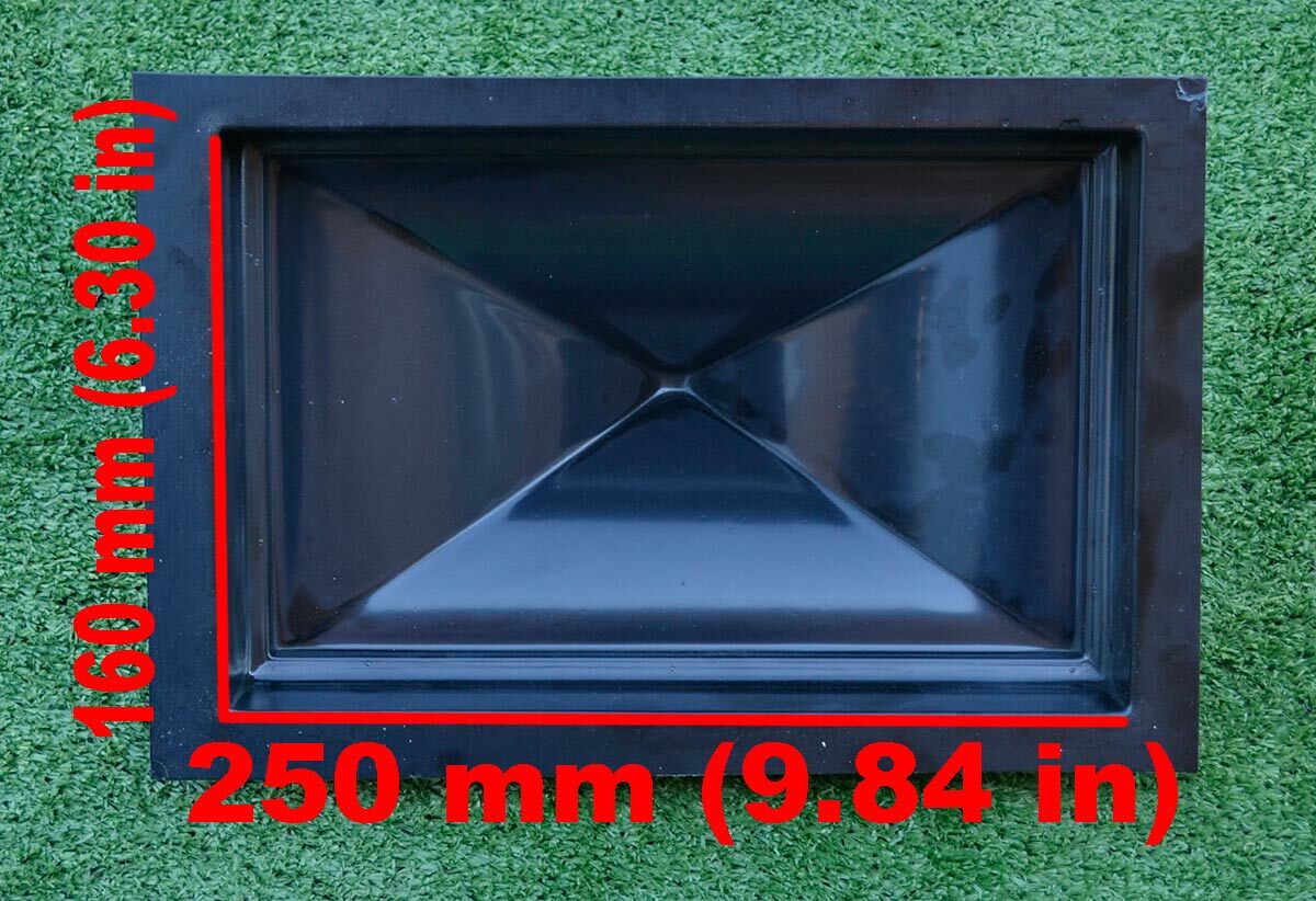 Concrete Mold Pier Caps Fence Capping 9,84x6.30 in (250x160mm) P20 | eBay