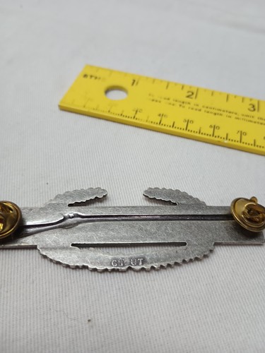 U.S ARMY COMBAT INFANTRY BADGE CIB METAL And Blue Bar Pin | eBay