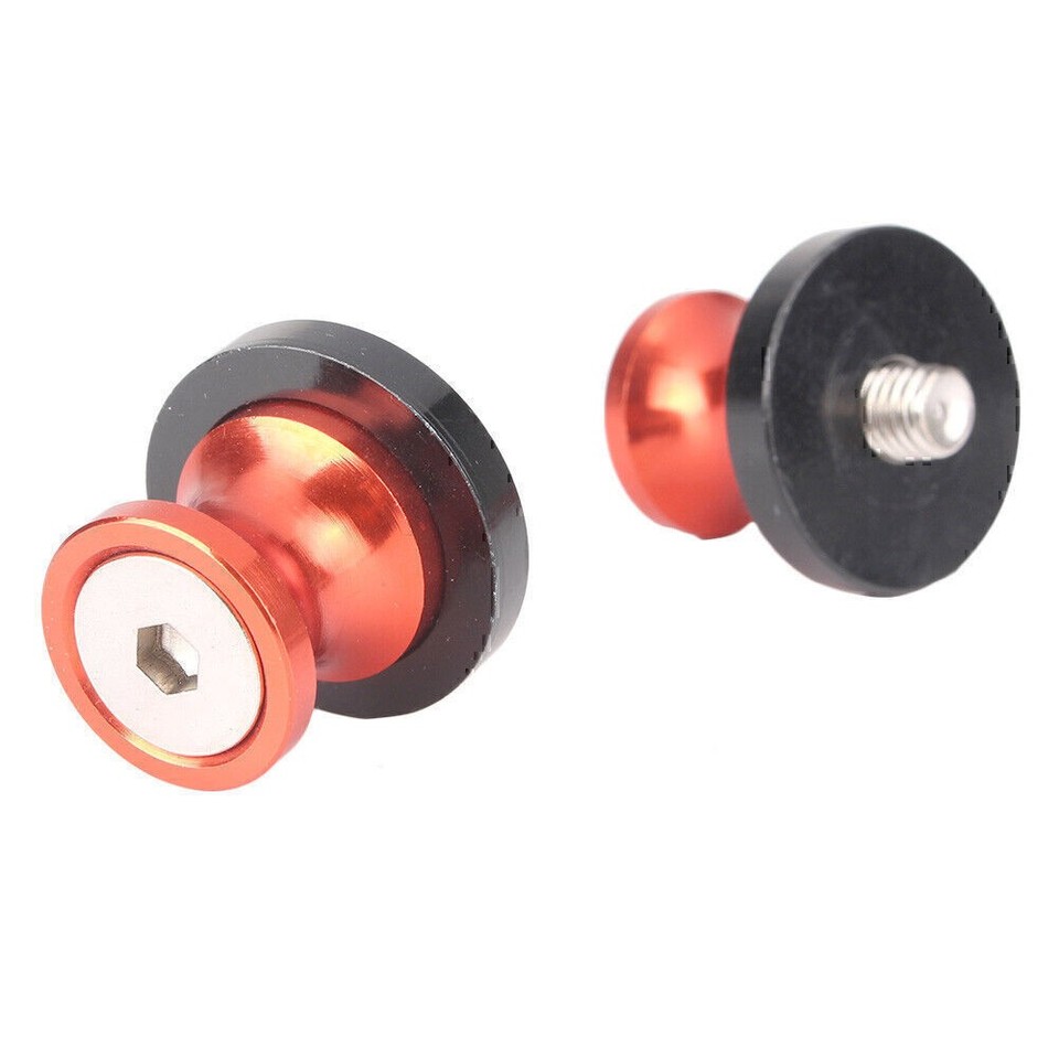 1 Pair 8mm Swingarm Sliders Spools for Honda Suzuki Ducati All Models ...