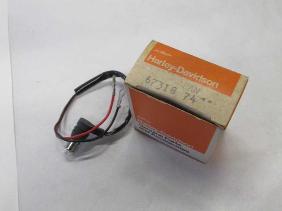 Aermacchi Harley NOS NEW 67318-74 Speedometer Socket w/ Wire FXR XL XLH ...