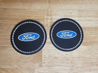 Ford Logo Black Design Rubber Car Coaster 2 | eBay