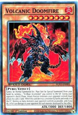 YGO SGX1-ENH01 C Volcanic Doomfire SGX1-ENH01 Yu-gi-oh | eBay