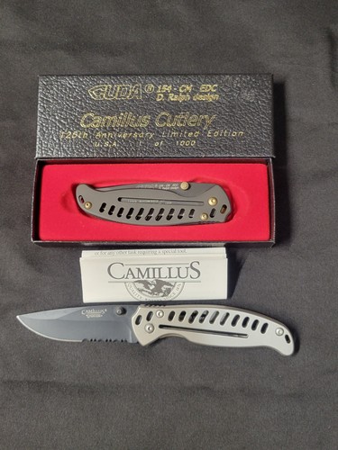 Camillus Cuda EDC 125th Anniv 1 of 1000 NIB + Titanium Version (2 Knives) - EX + | eBay