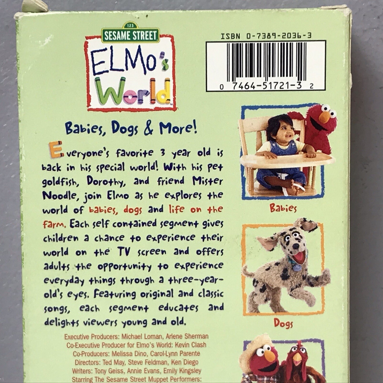 Sesame Street Elmo’s World Babies Dogs VHS | Grelly USA