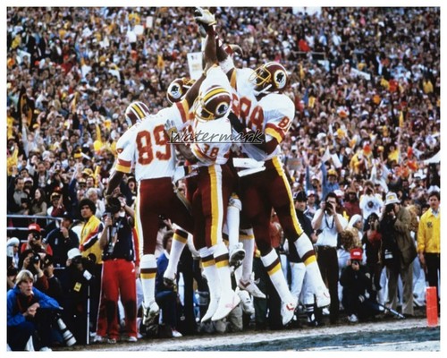 NFL Washington Redskins Receivers the Fun Bunch Game Action Color 8 X ...