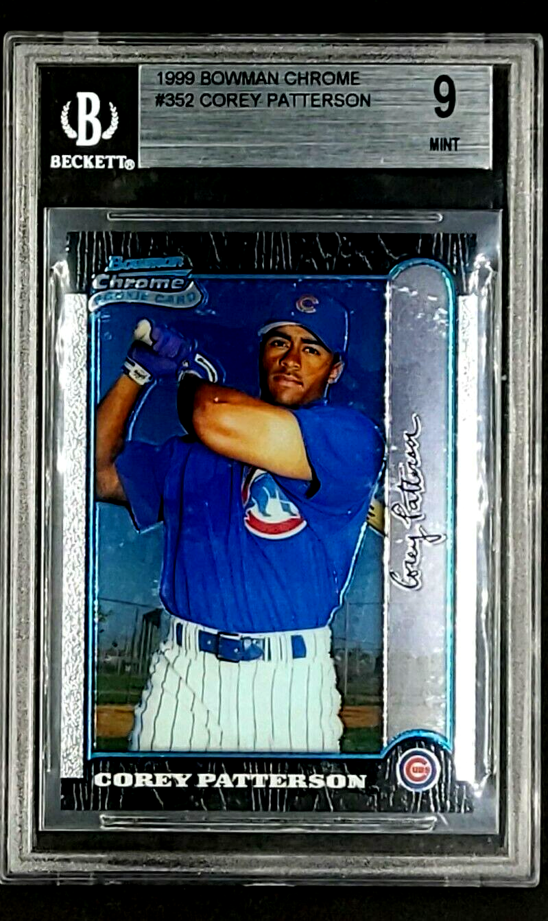 1999 Bowman Chrome #352 Corey Patterson RC Rookie Chicago Cubs BGS 9 ...