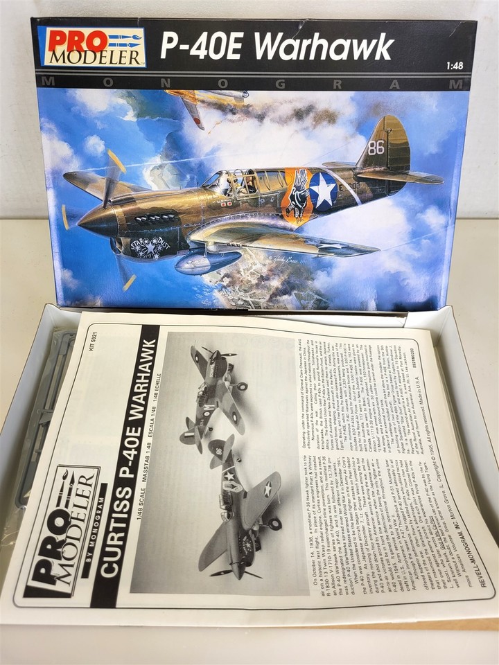 Pro Modeler P-40E Warhawk 1/48 Model Kit 5921 CIB ~ T585 | eBay